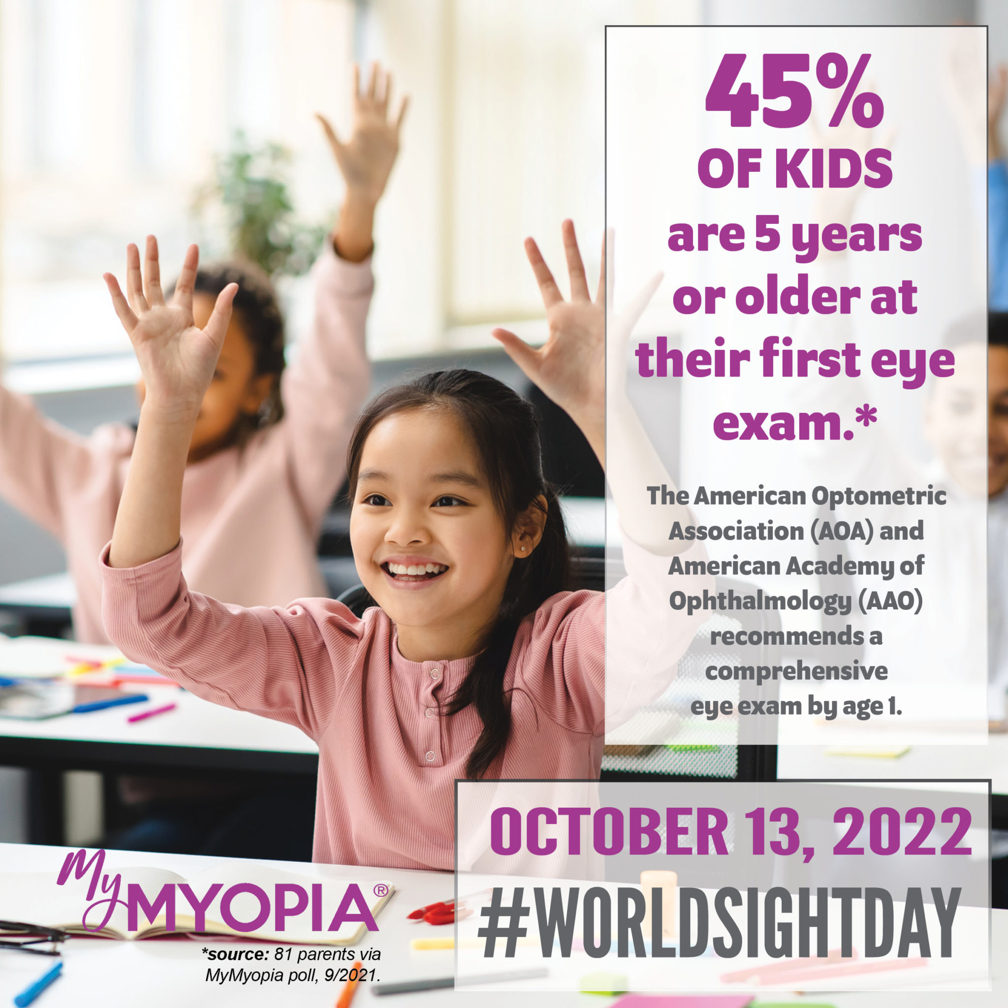 Sharable myopia content from MyMyopia® for World Sight Day 2022 - MyMyopia